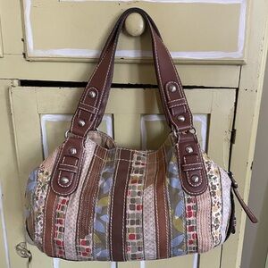 Fossil | Bags | Vintage Fossil Patchwork Shoulder Bag | Poshmark